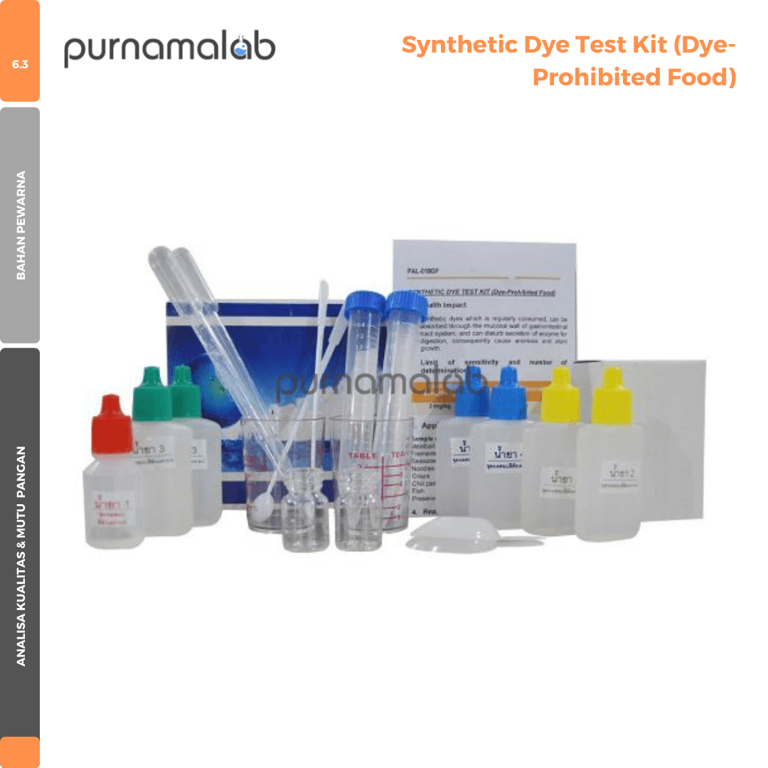 Synthetic Dye Test Kit (Dye-Prohibited Food) - Purnamalab | One Stop ...